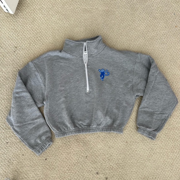 Roller Rabbit | Tops | Roller Rabbit Monkey Puff Half Zip Sweatshirt ...